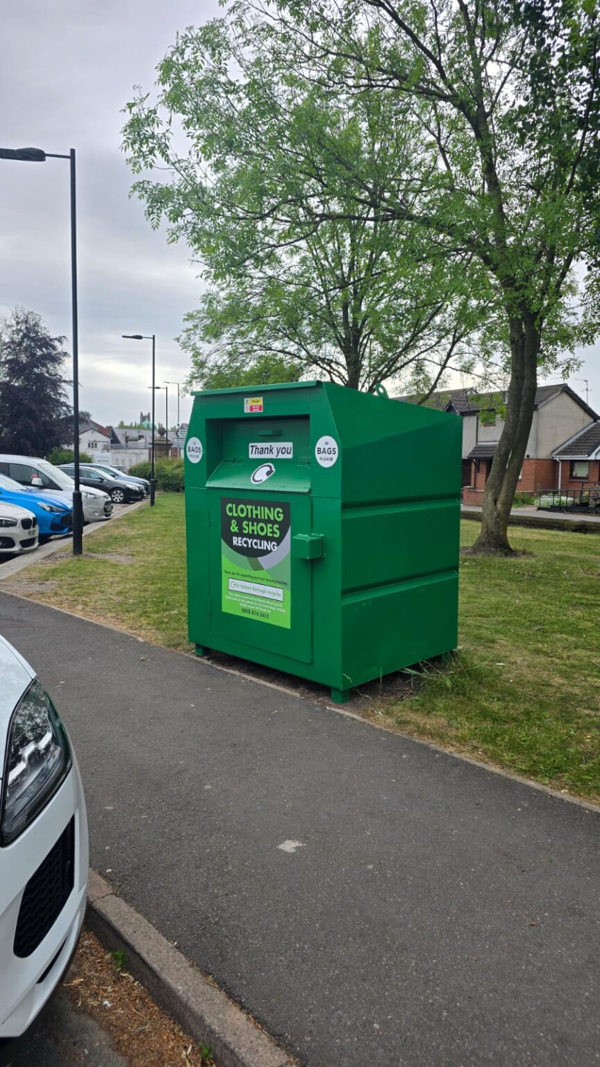Clothing recycling bank in St Helens - Queens Park Health and Fitness ...