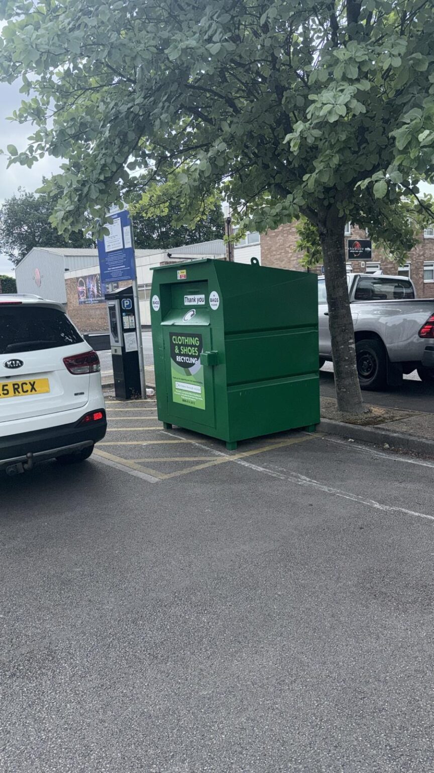 Clothing recycling bank in St Helens - Central Street Car Park - RRLTD ...